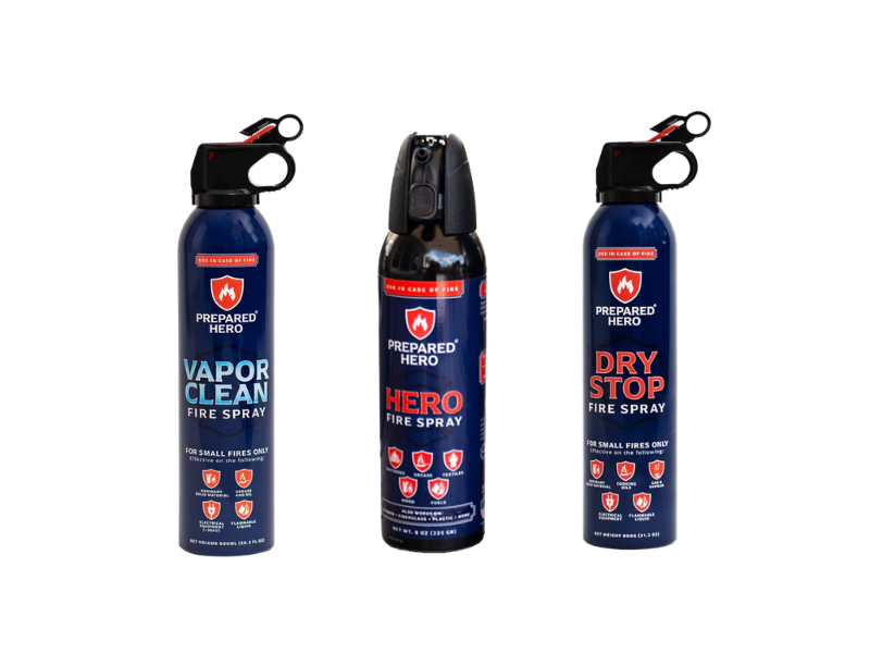 Differences Between the Vapor Clean, Dry Stop, and Hero Fire Spray ...